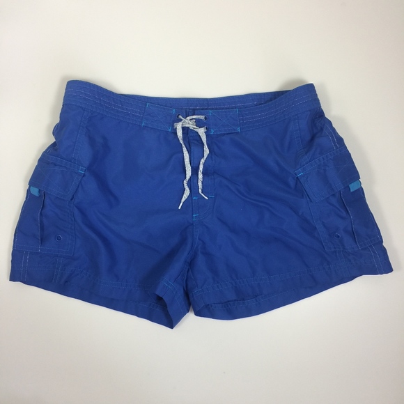 North Shore Girl | Swim | Hawaiian Blue Sparkle Boardsurf Shorts W ...